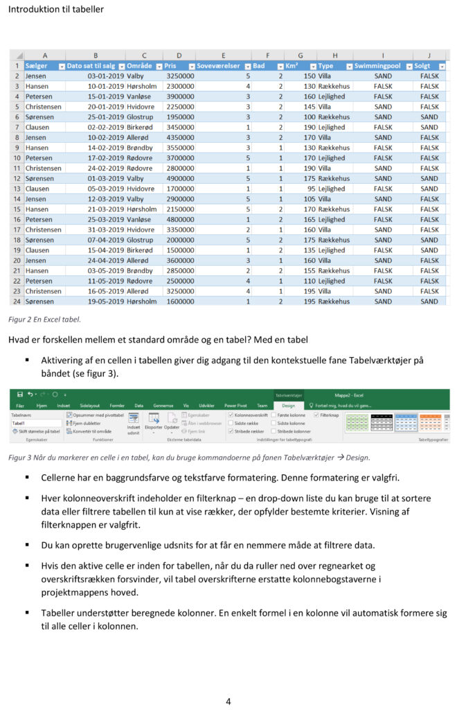 Tabeller i Excel en introduktion – Diginotes