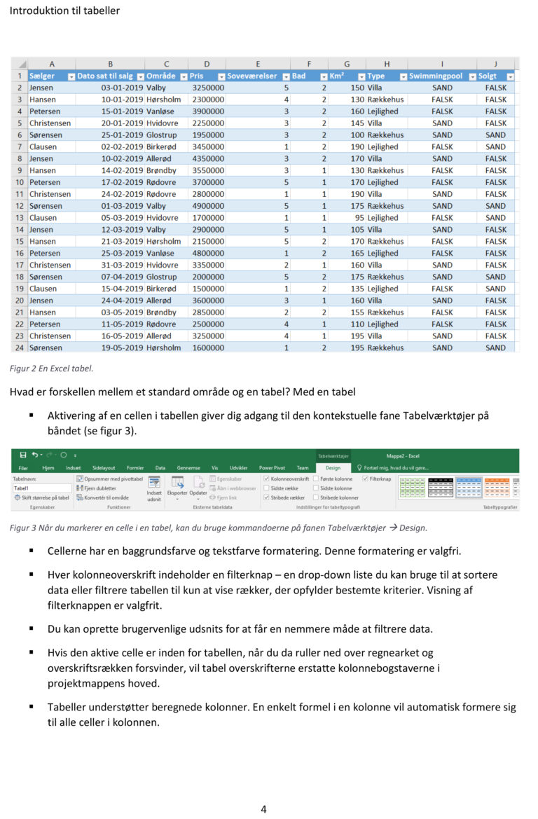 Tabeller i Excel en introduktion – Diginotes